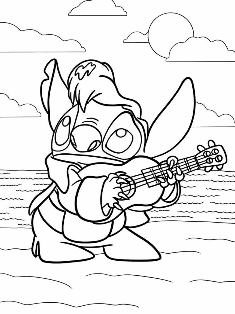 50+ Schattige Stitch Kleurplaat (Gratis PDF Printen) - Kleurplaat.org