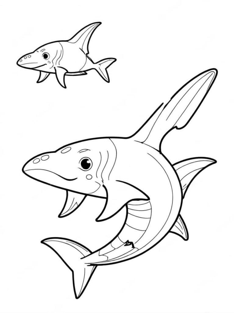 22+ PDF Haai Kleurplaat Gratis Printen - Kleurplaat.org