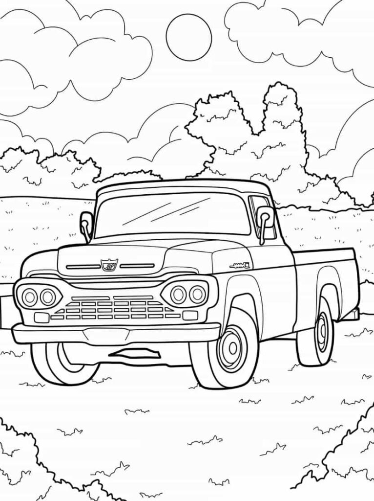 Kleurplaat auto: Ontdek een verscheidenheid aan automodellen ...