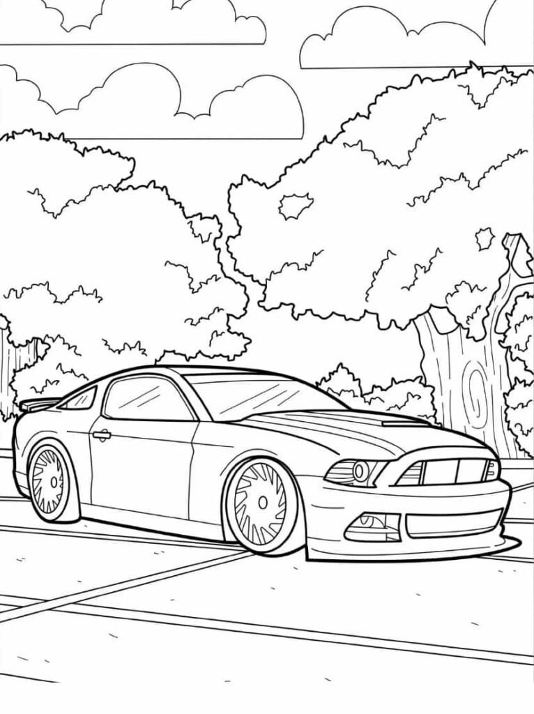 Kleurplaat auto: Ontdek een verscheidenheid aan automodellen ...
