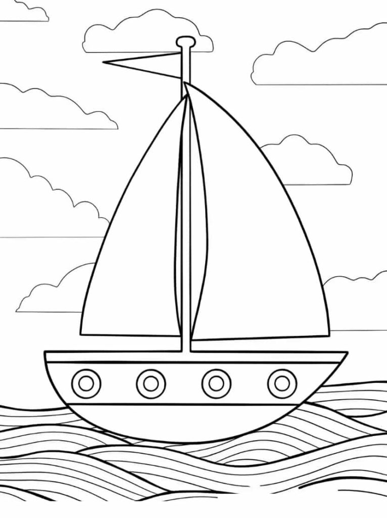 Top 20+ majestueuze kleurplaat boot voor baby's - Kleurplaat.org