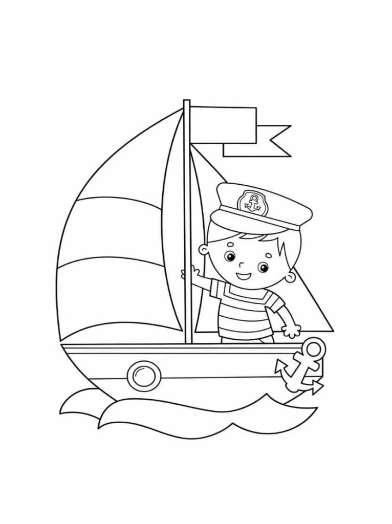 Top 20+ majestueuze kleurplaat boot voor baby's - Kleurplaat.org