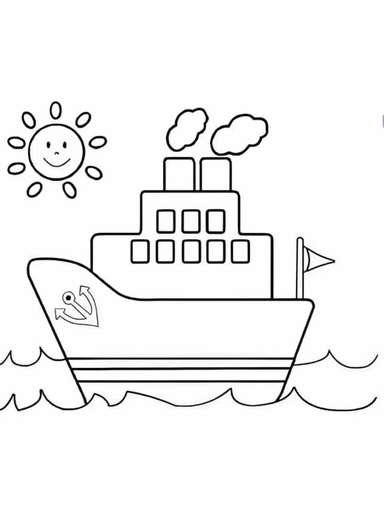 Top 20+ majestueuze kleurplaat boot voor baby's - Kleurplaat.org