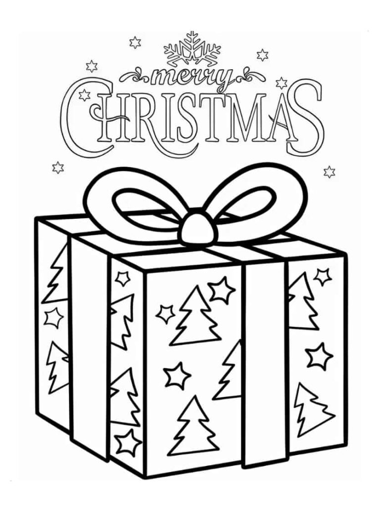 Discover Free Gift Coloring Page for Babies - Coloringpage.org