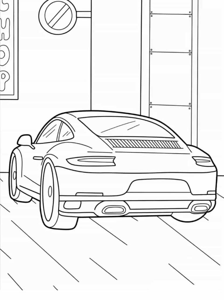 Kleurplaat auto: Ontdek een verscheidenheid aan automodellen ...