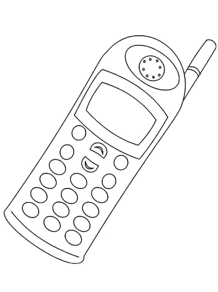 Kleurplaat telefoon : Ontdek de nuances van telefoon via kleurpagina's ...