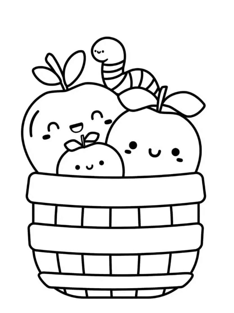 Kleurplaat fruit : kleur om bekende vruchten te ontdekken - Kleurplaat.org