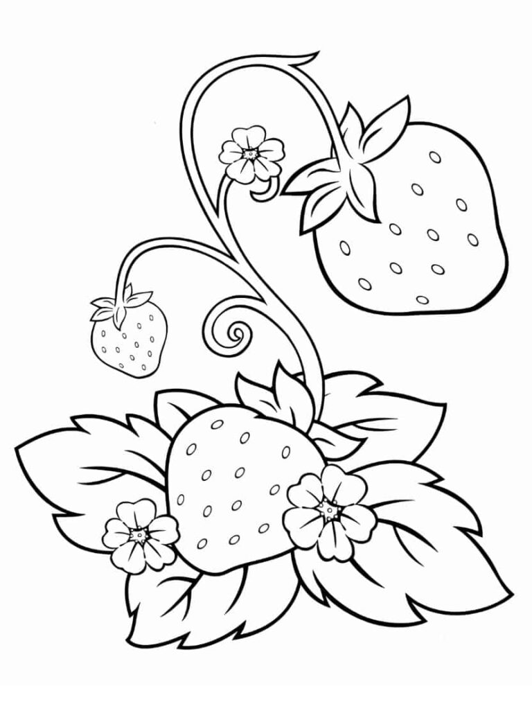 Kleurplaat fruit : kleur om bekende vruchten te ontdekken - Kleurplaat.org
