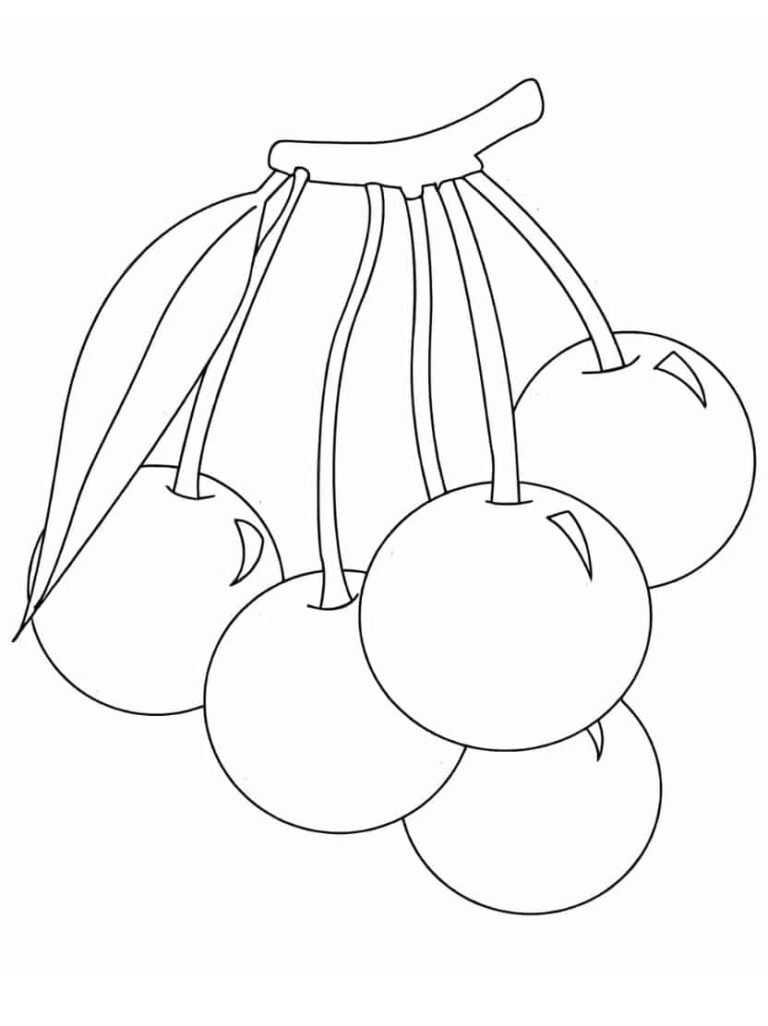 Kleurplaat fruit : kleur om bekende vruchten te ontdekken - Kleurplaat.org