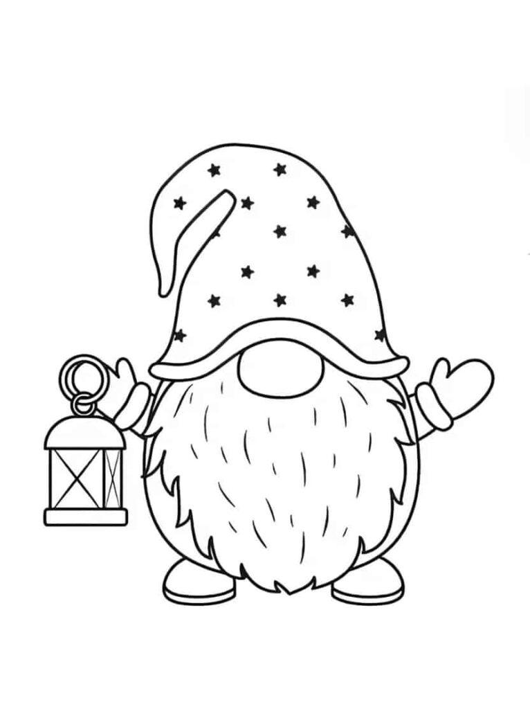 Kabouter kleurplaat: Diverse tinten kabouter gratis - Kleurplaat.org