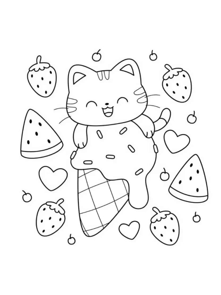 Kawaii kleurplaat: Prachtige tekeningen voor kinderen - Kleurplaat.org