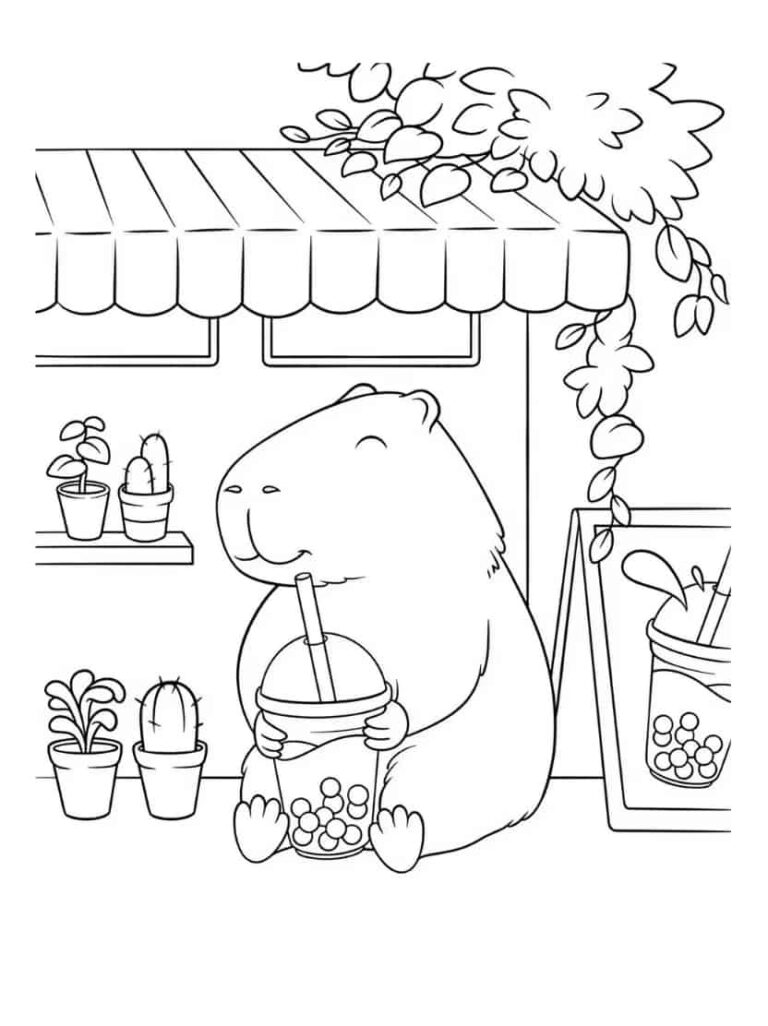 Kawaii kleurplaat: Prachtige tekeningen voor kinderen - Kleurplaat.org