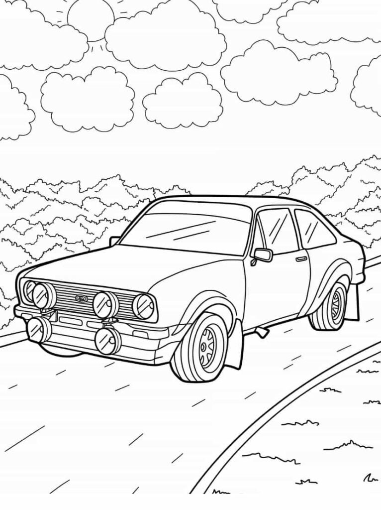 Kleurplaat auto: Ontdek een verscheidenheid aan automodellen ...