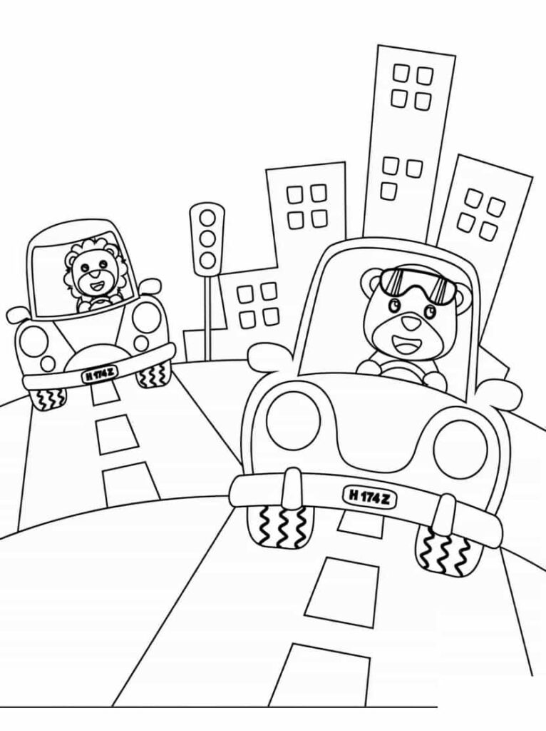 Kleurplaat auto: Ontdek een verscheidenheid aan automodellen ...