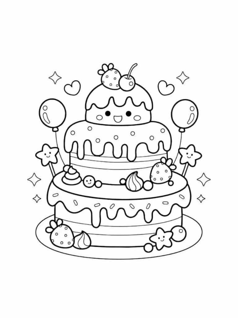 Beste kleurplaat eten schattig top gratis voor kinderen - Kleurplaat.org