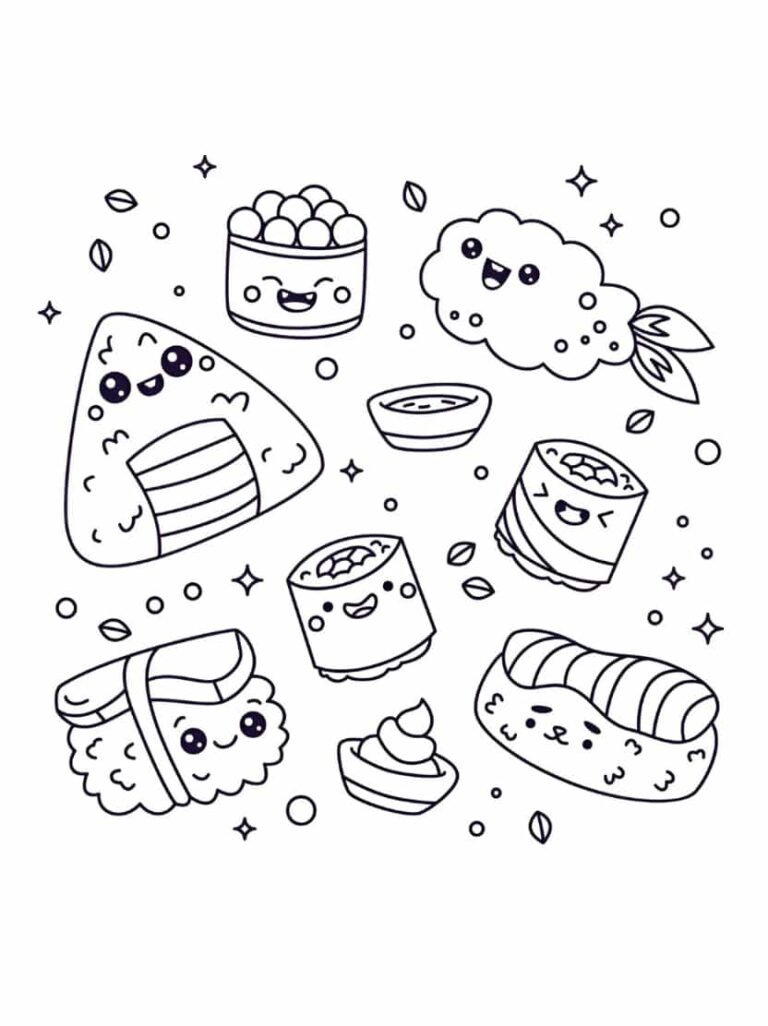 Beste kleurplaat eten schattig top gratis voor kinderen - Kleurplaat.org