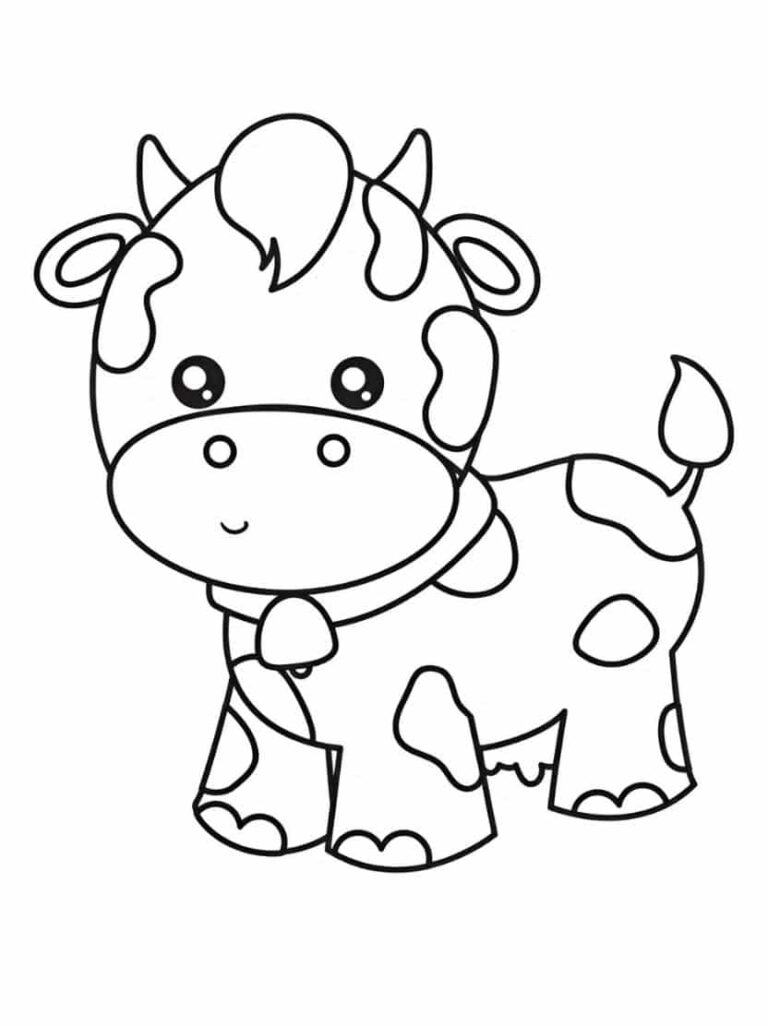 Kleurplaat Koe (Gratis PDF Printen) - Kleurplaat.org