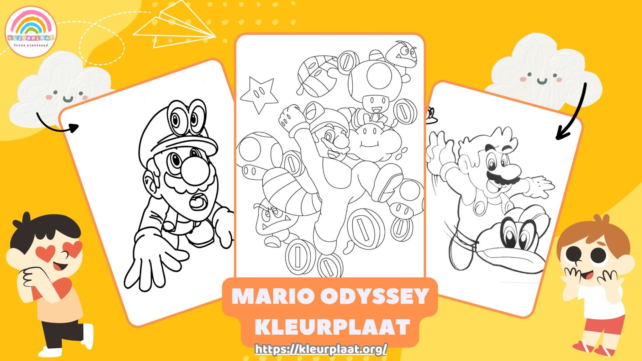 20+ aantrekkelijke Mario Odyssey Kleurplaat voor kinderen - Kleurplaat.org