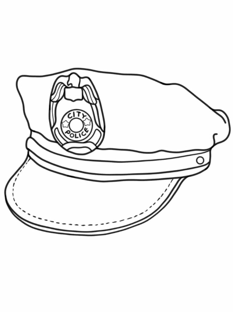 Top most beautiful free coloring page police for children - Kleurplaat.org