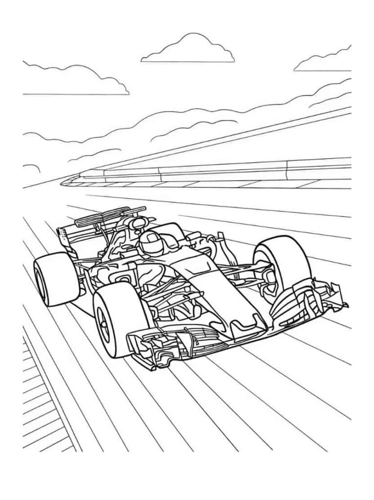 Top 20+ gratis kleurplaat raceauto voor kinderen om in te kleuren ...