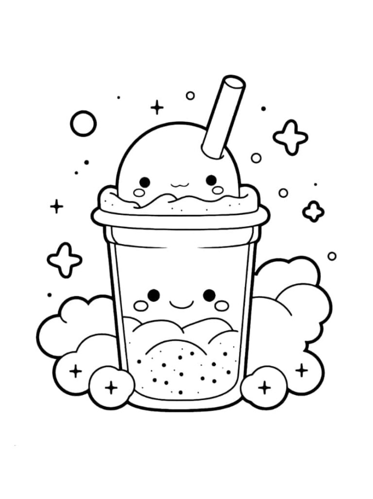 Kleurplaat schattig makkelijk inkleuren voor kinderen - Kleurplaat.org