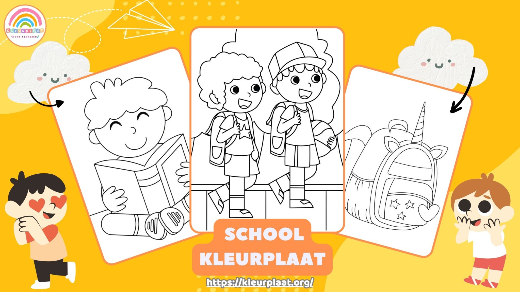 20+ mooiste gratis kleurplaat school voor kinderen – Kleurplaat.org
