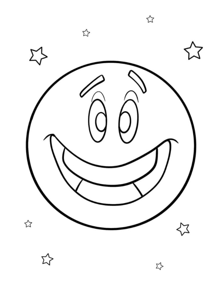 Kleurplaat Blij Colorear Colorare Contento Froh Felice Heureux ...