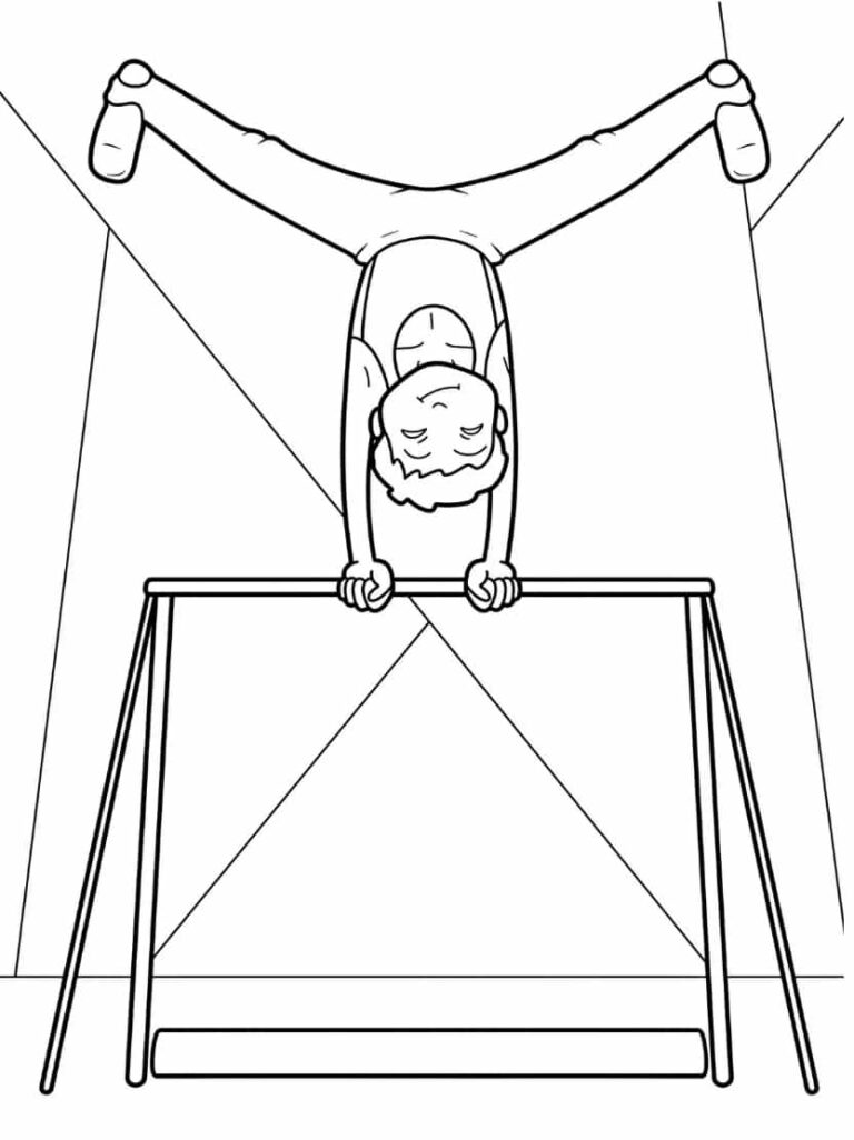 20+ mooiste gratis kleurplaat turnen voor kinderen - Kleurplaat.org