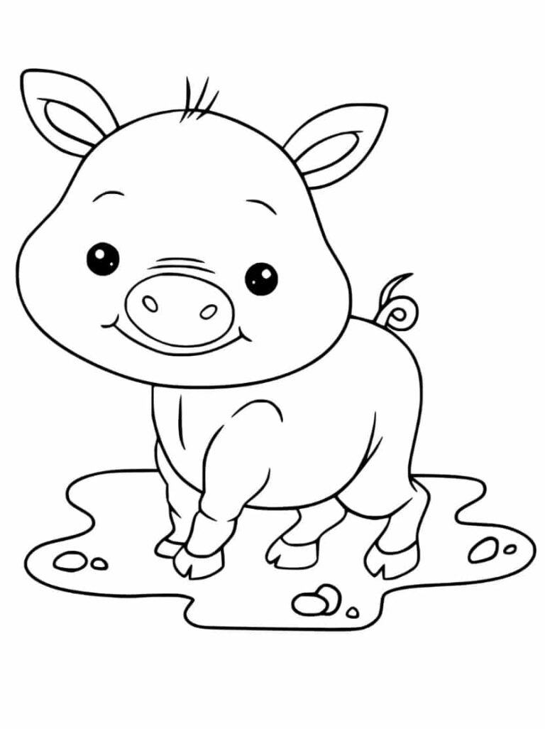 Kleurplaat Varken (Gratis PDF Printen) - Kleurplaat.org