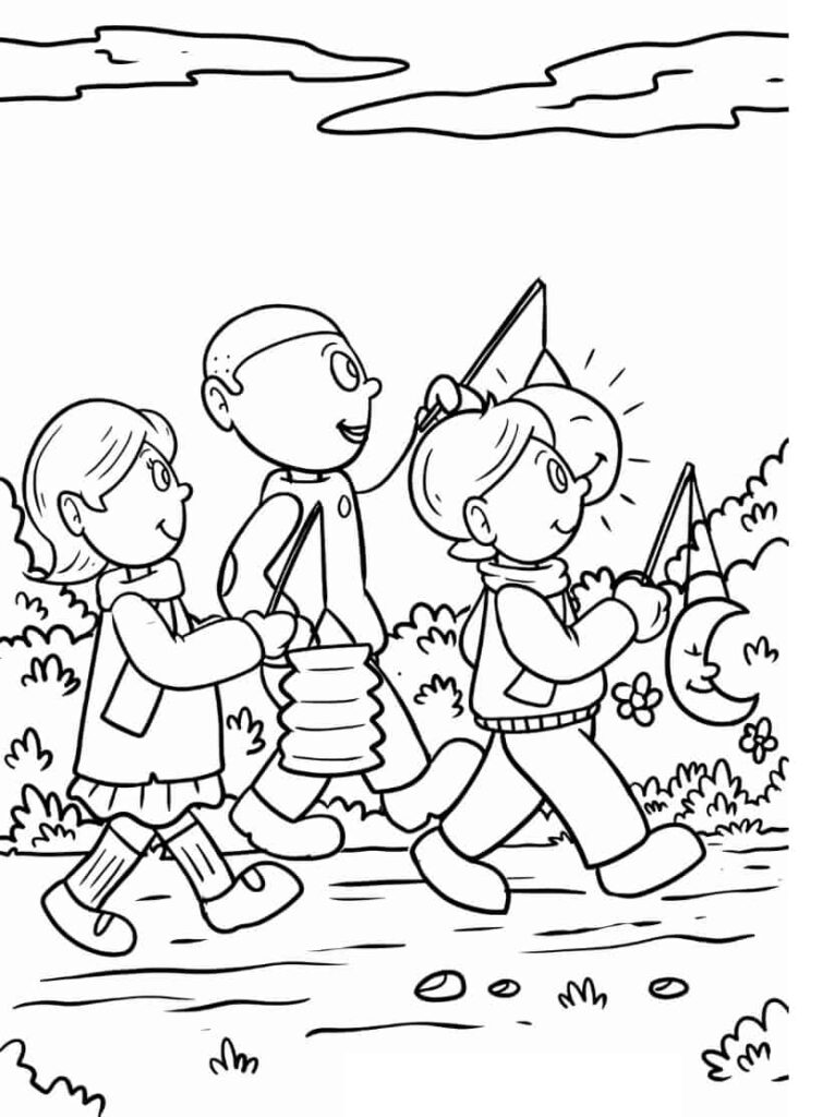 Lampion kleurplaat: Aantrekkelijke kleurpagina's voor kinderen ...