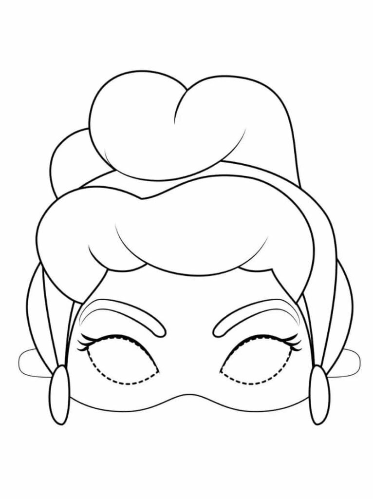 Leukste levendige masker kleurplaat voor kinderen - Kleurplaat.org