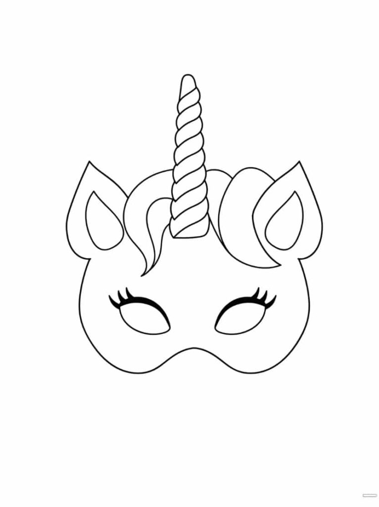 Leukste levendige masker kleurplaat voor kinderen - Kleurplaat.org