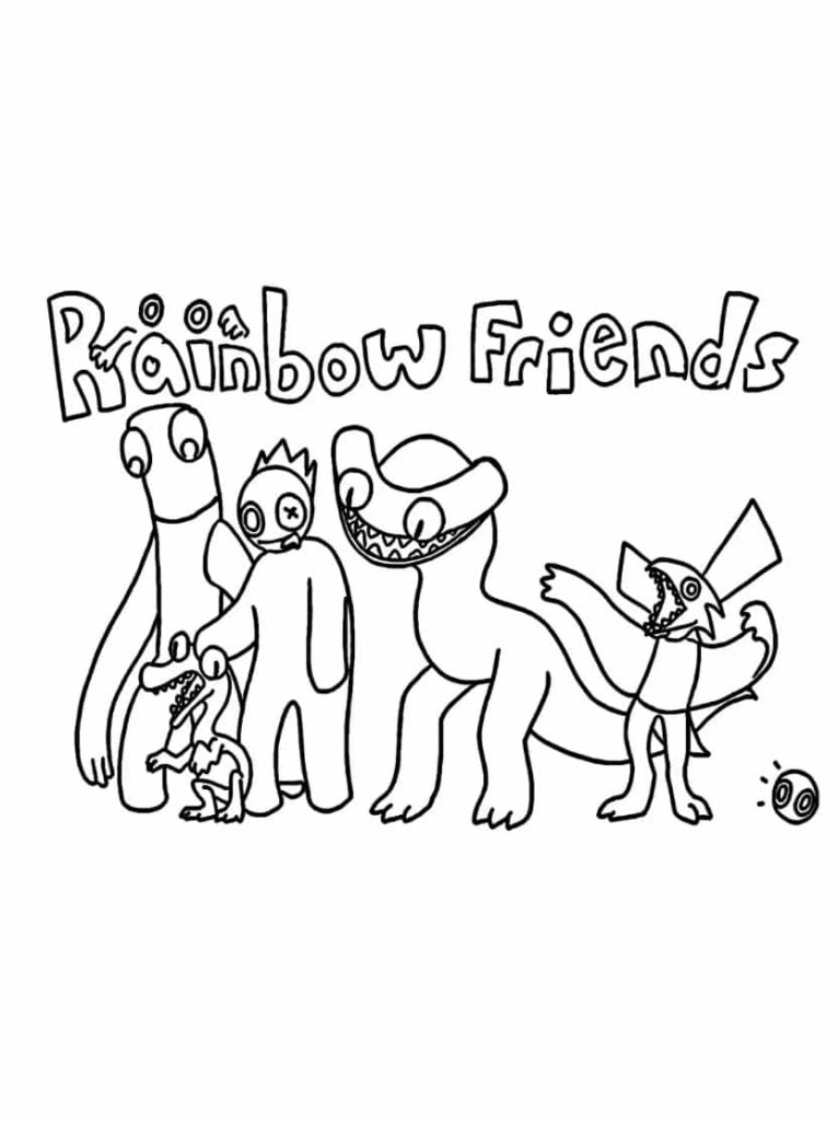 Beste Kleurplaat Rainbow Friends Chapter 2 gratis voor kinderen ...