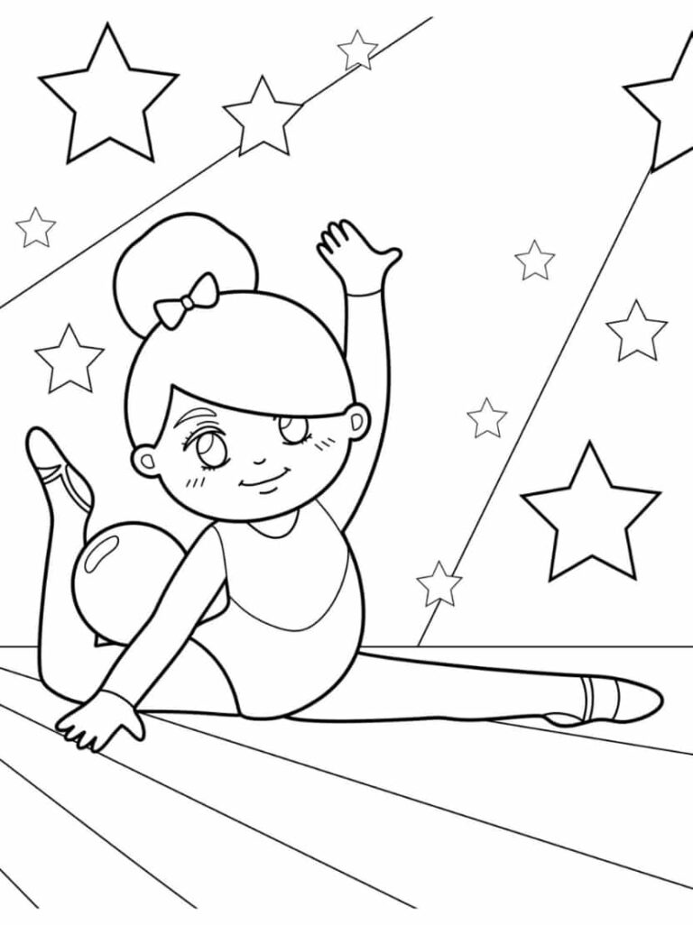 20+ mooiste gratis kleurplaat turnen voor kinderen - Kleurplaat.org