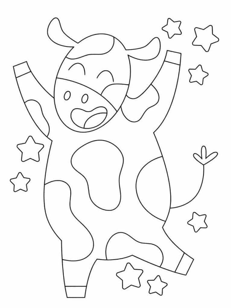 Kleurplaat Koe (Gratis PDF Printen) - Kleurplaat.org