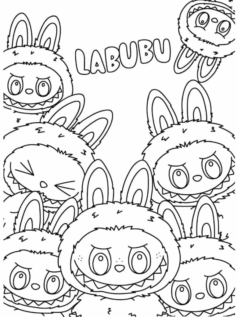 20+ aantrekkelijke Labubu kleurplaten voor kinderen - Kleurplaat.org