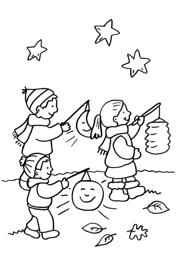 Lampion kleurplaat: Aantrekkelijke kleurpagina's voor kinderen ...