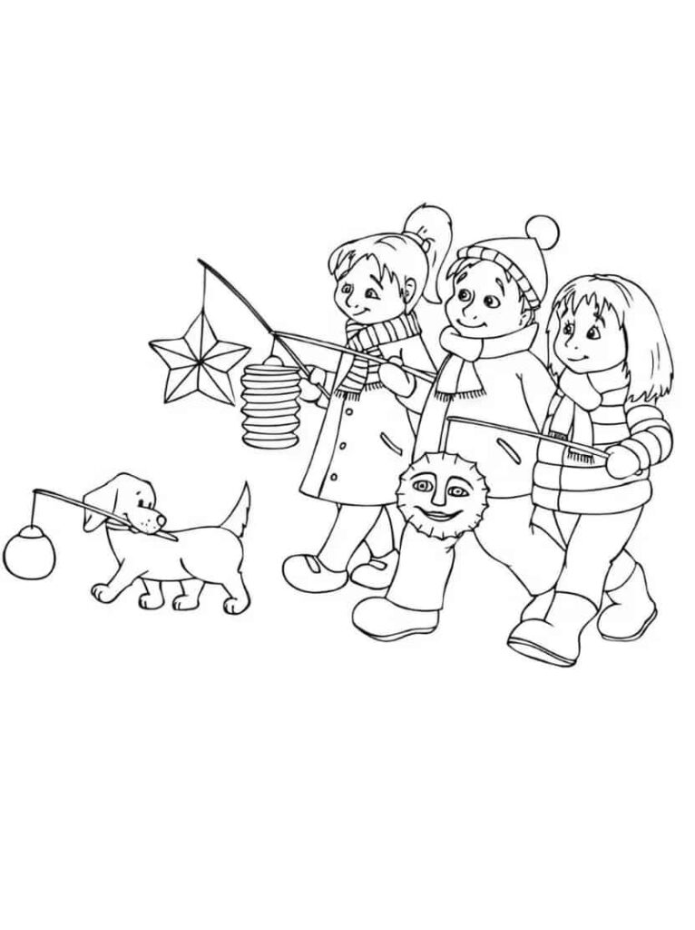 Lampion kleurplaat: Aantrekkelijke kleurpagina's voor kinderen ...