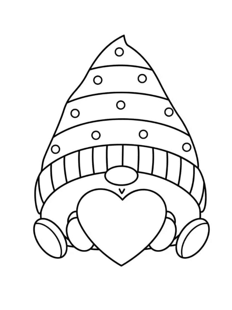 Kabouter kleurplaat: Diverse tinten kabouter gratis - Kleurplaat.org