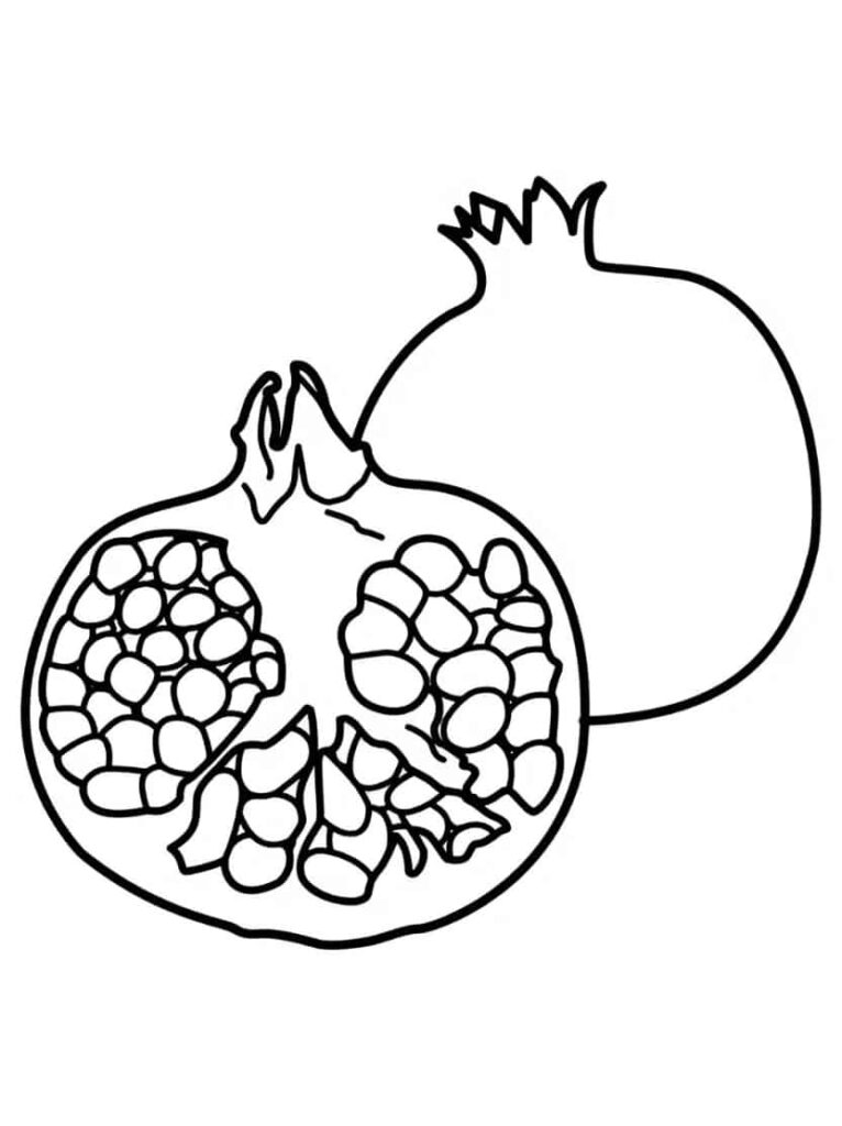 Kleurplaat fruit : kleur om bekende vruchten te ontdekken - Kleurplaat.org