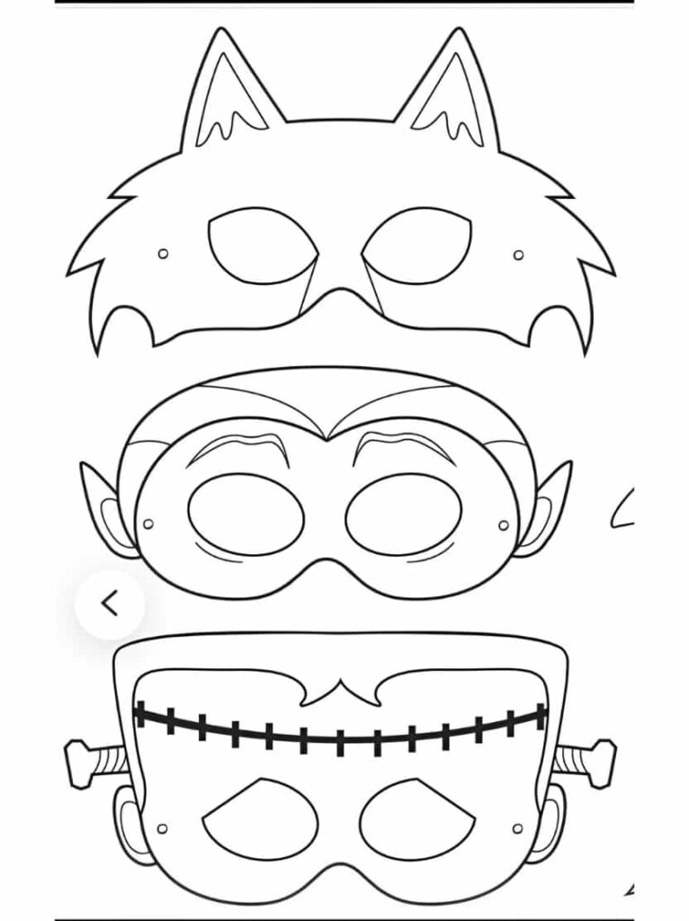 Leukste levendige masker kleurplaat voor kinderen - Kleurplaat.org