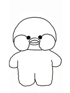 Free Paper Duck Coloring Page for Moms and Babies - ColoringPages.org