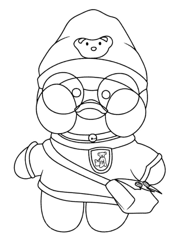 Free Paper Duck Coloring Page for Moms and Babies - ColoringPages.org