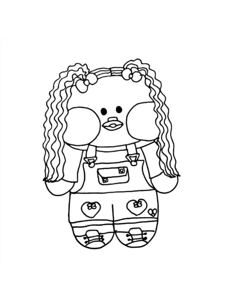 Free Paper Duck Coloring Page for Moms and Babies - ColoringPages.org