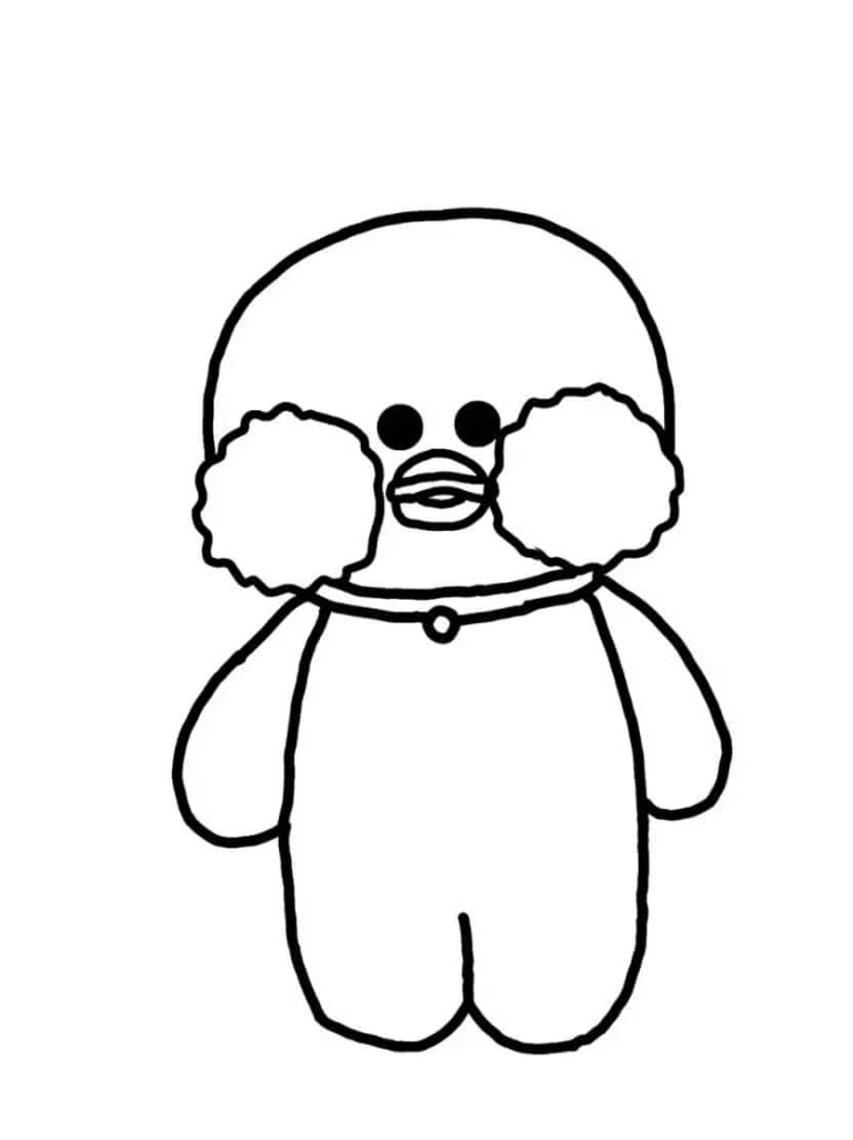 Free Paper Duck Coloring Page for Moms and Babies - ColoringPages.org