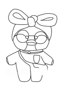 Free Paper Duck Coloring Page for Moms and Babies - ColoringPages.org