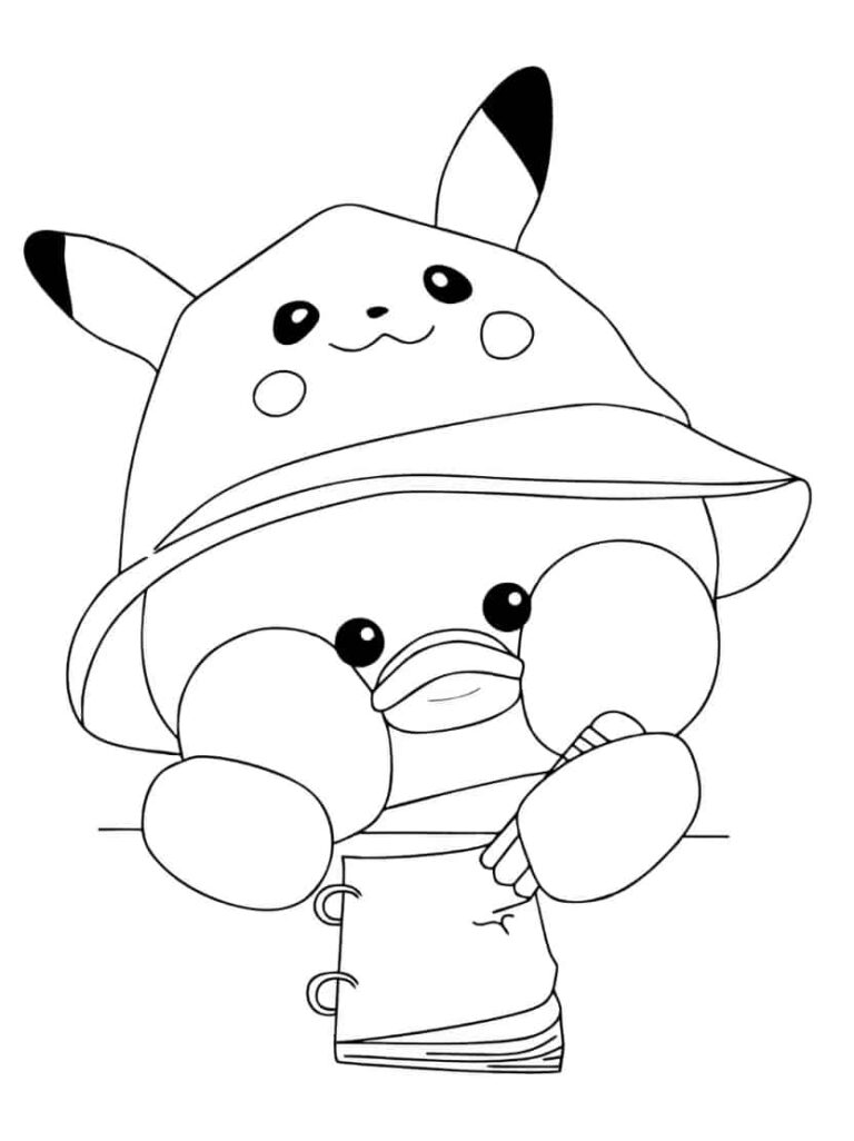 Gratis Paper Duck kleurplaat voor moeders en baby's - Kleurplaat.org