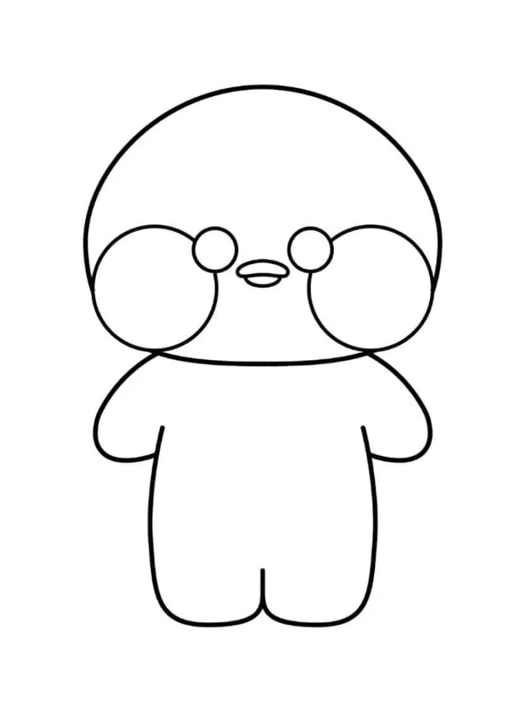 Free Paper Duck Coloring Page for Moms and Babies - ColoringPages.org