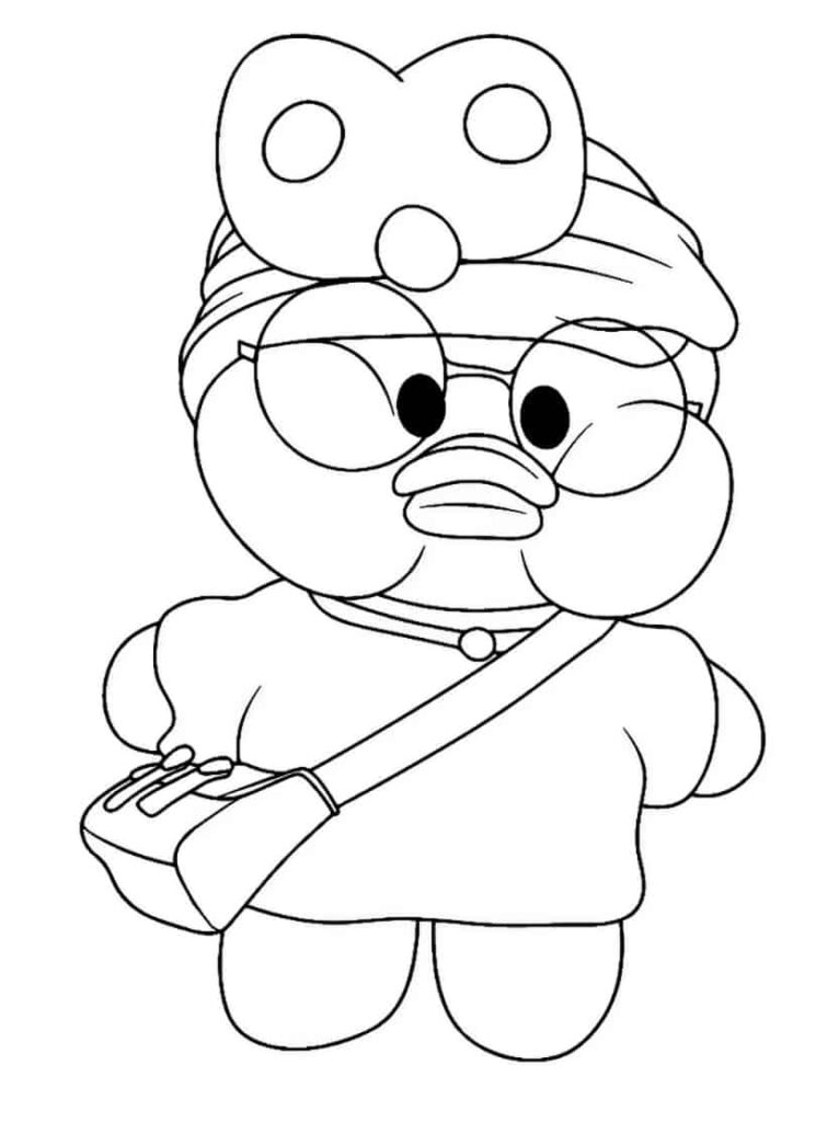 Free Paper Duck Coloring Page for Moms and Babies - ColoringPages.org