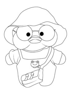 Free Paper Duck Coloring Page for Moms and Babies - ColoringPages.org